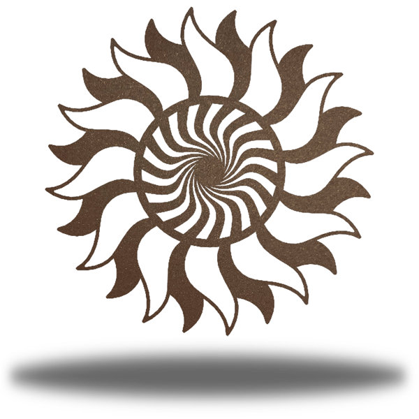 Trinx Eutimio Pinwheel Sun Décor | Wayfair