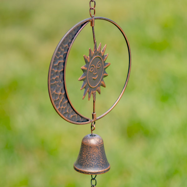 Arlmont & Co. Kaleaha Moon Sun Rain Chain | Wayfair