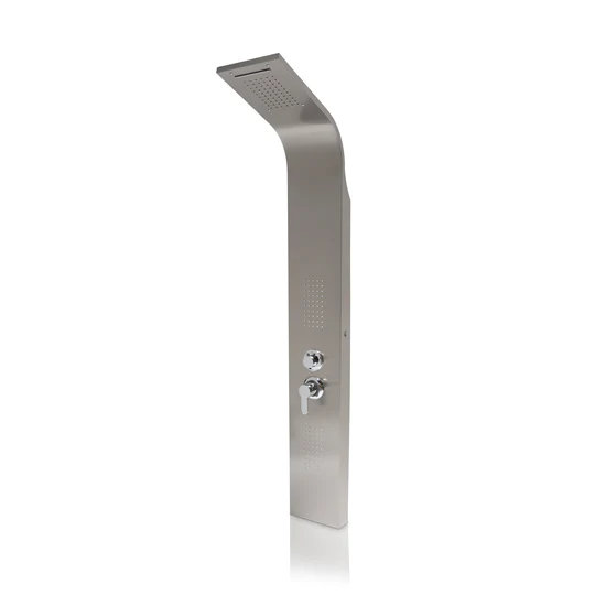 Eurotrend Stainless Steel Shower Panel Tower System, Modern, Rainfall ...