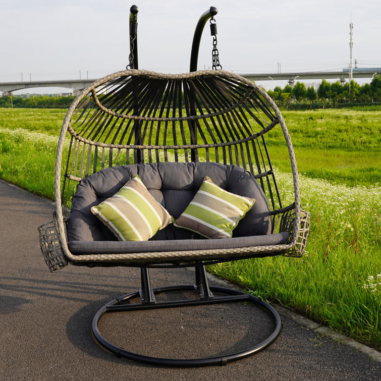 Moda Furnishings Double Swing Chair with Stand | Wayfair