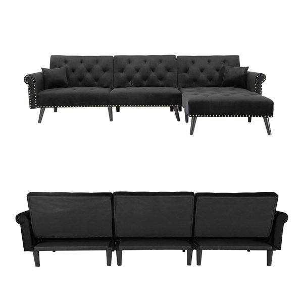 House of Hampton® Emerlee 2 - Piece Upholstered Sectional | Wayfair