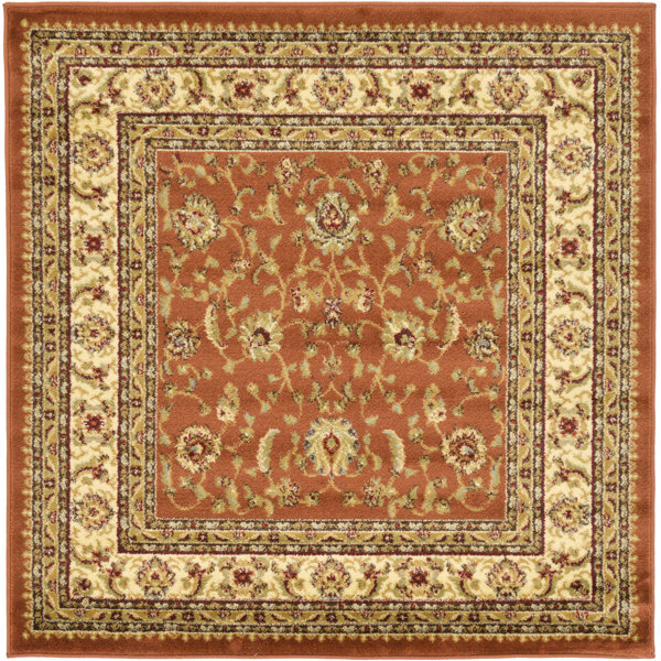 Astoria Grand Niles Performance Brick Red Rug & Reviews | Wayfair