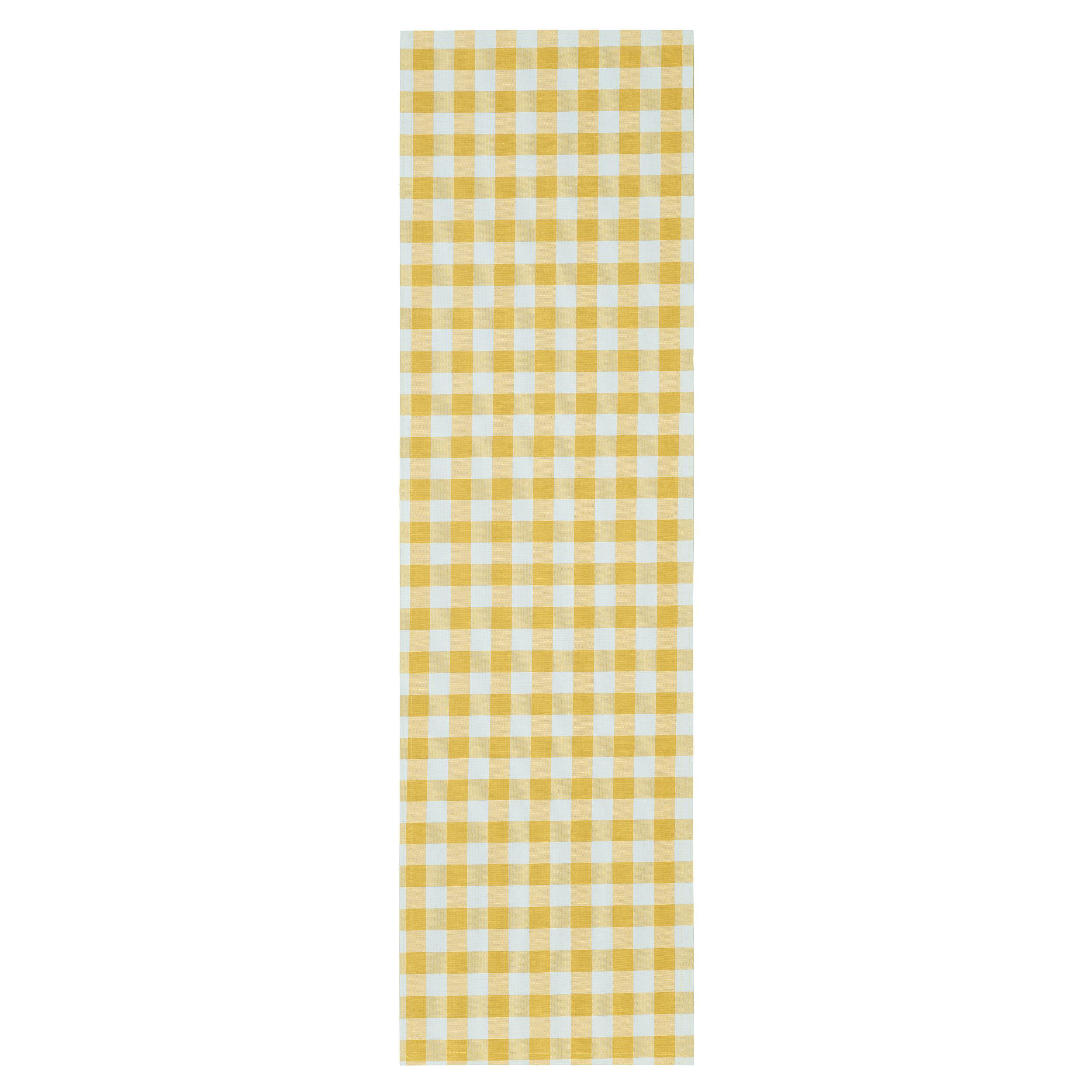 Rosalind Wheeler Linehan Rectangular Checkered Cotton Table Runner ...