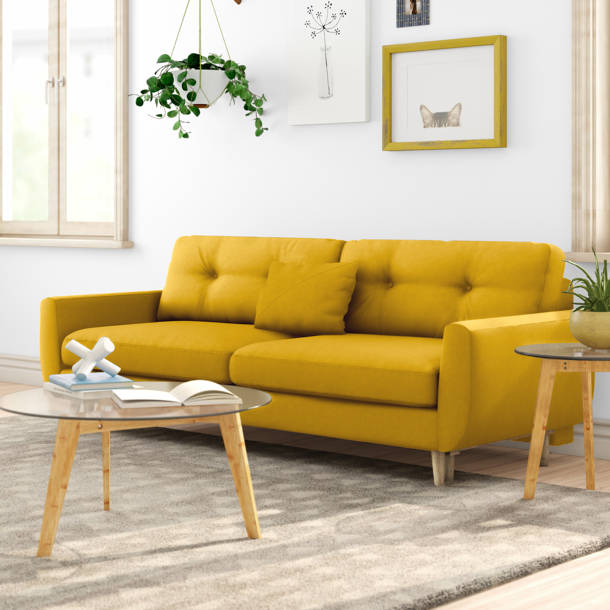 Hashtag Home Lindel 50cm Wide Square Solid Colour Footstool Ottoman ...