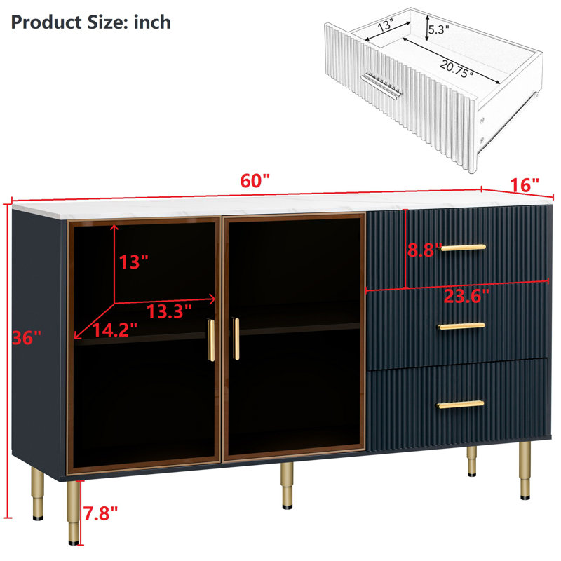 Mercer41 Jasmyne Accent Cabinet | Wayfair