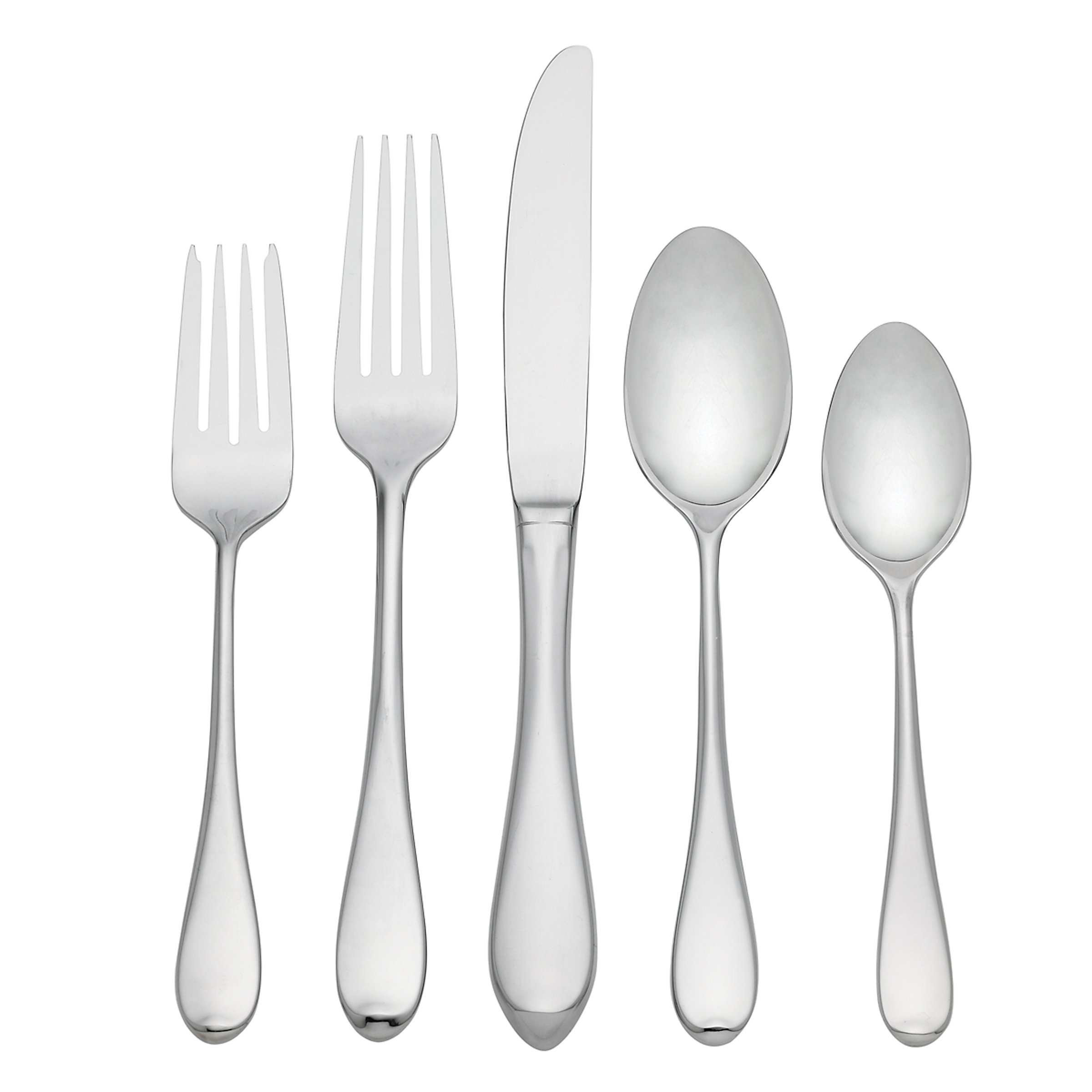 Gorham Studio Stainless Steel Flatware - Set of 5 & Reviews | Wayfair