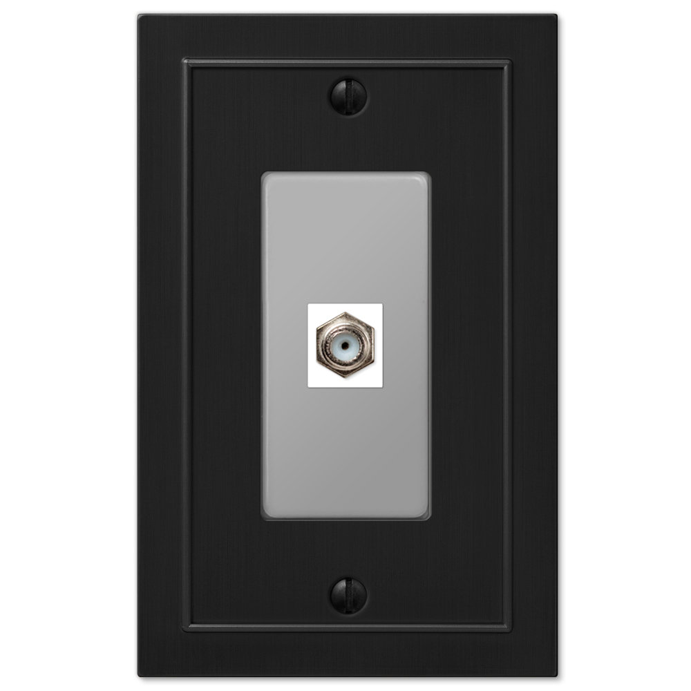 AmerTac Bethany 1-Gang Phone Jack Wall Plate | Wayfair