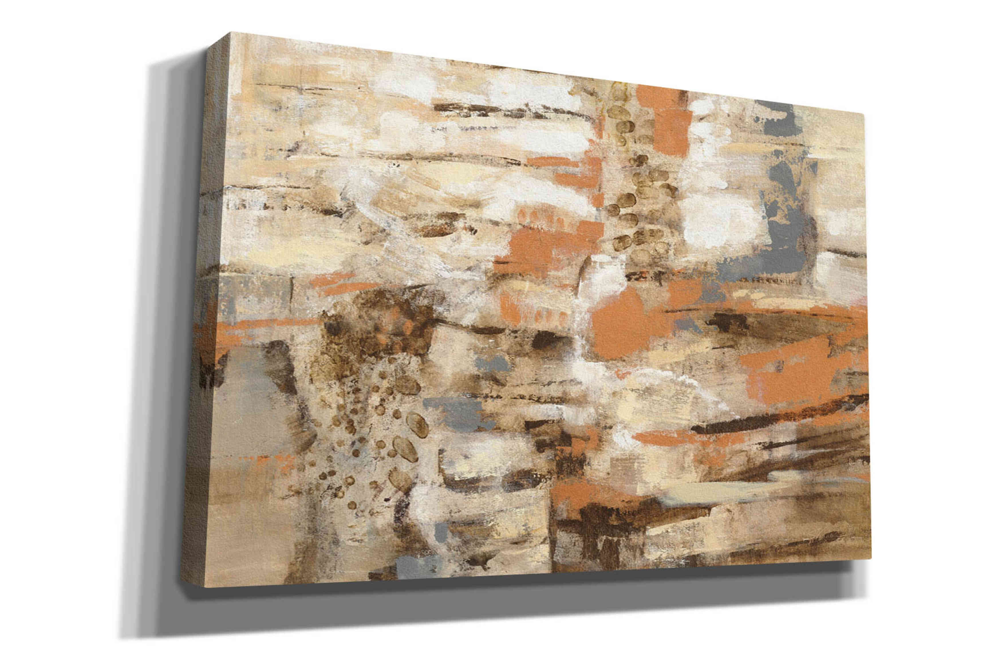 17 Stories Copper And Wood Copper And Wood On Canvas by Silvia ...