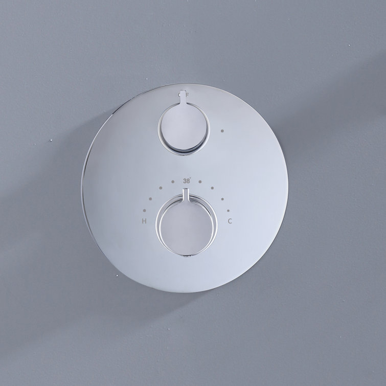 Belfry Bathroom Powers Double Concealed Thermostatic Shower Valve ...