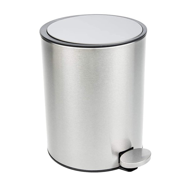 Brayden Studio Alfaia Steel 3 Litre Step On Waste Bin | Wayfair.co.uk