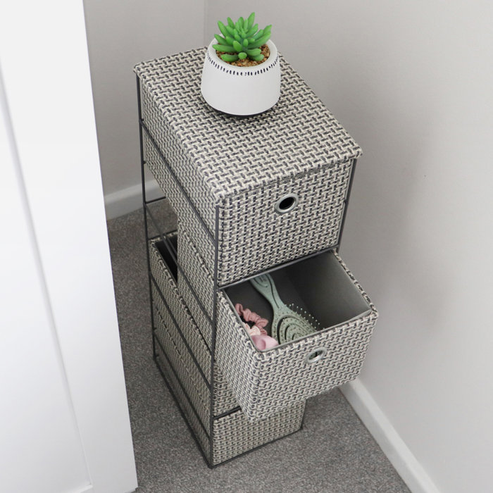 JVL Narrow Fabric Storage Tower | Wayfair.co.uk