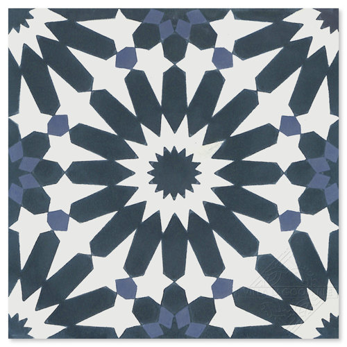 Villa Lagoon Tile Tangier Petite Blues 8" x 8" Cement Spanish ...