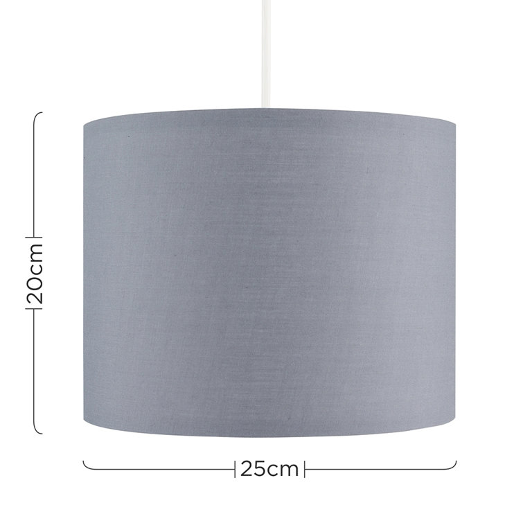Symple Stuff 25cm Cotton Drum Lamp Shade & Reviews | Wayfair.co.uk