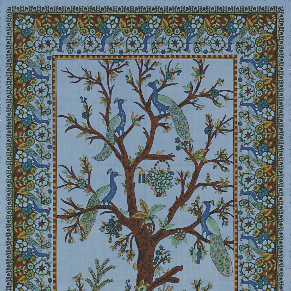 World Menagerie Unique Cotton Tree of Life Peacock Tapestry | Wayfair