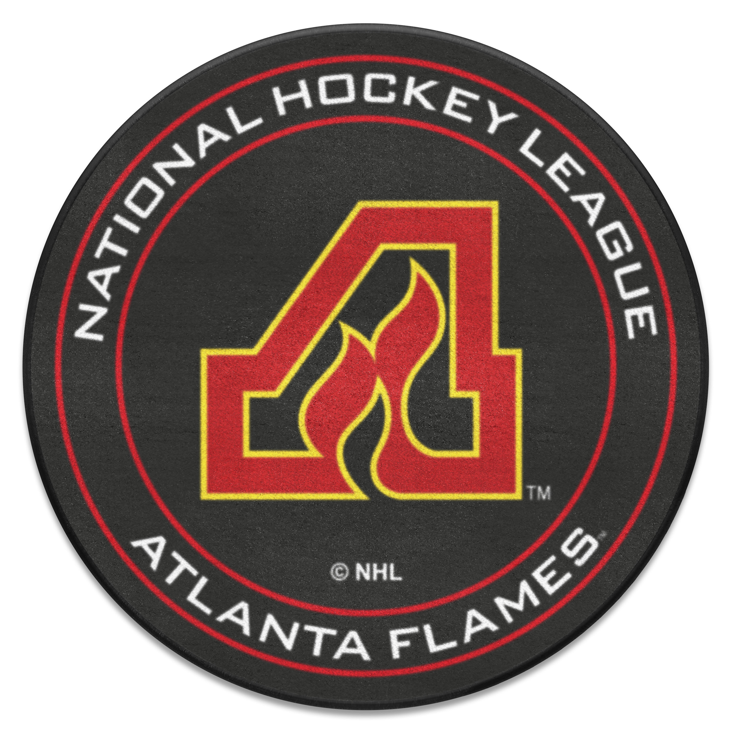 FANMATS Atlanta Flames_NHLRETRO Atlanta Flames Hockey Puck Rug - 27In ...