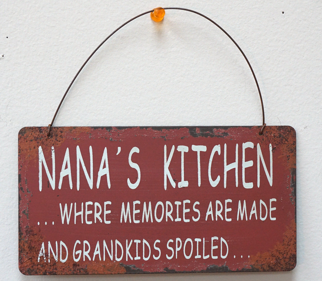Charlton Home® Nana's Kitchen Wisdom Sign Wall Décor & Reviews | Wayfair