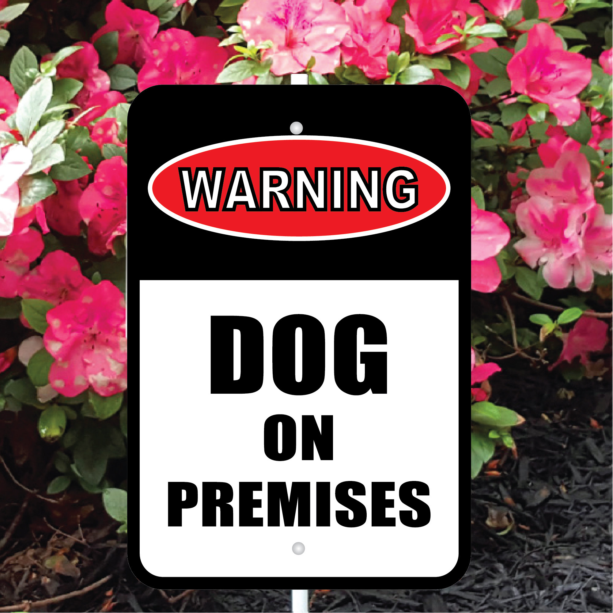 Imagine This Company Dog on Premises Mini Garden Sign | Wayfair