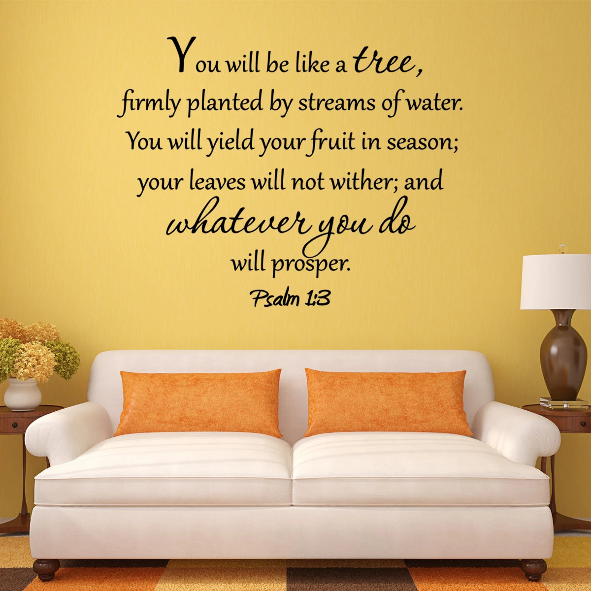 VWAQ You Will Be Like a Tree Inspirational Bible Wall Decal & Reviews ...