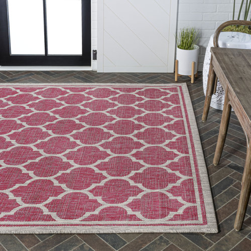 Red Barrel Studio® Trebol Pink Indoor/Outdoor Rug & Reviews | Wayfair