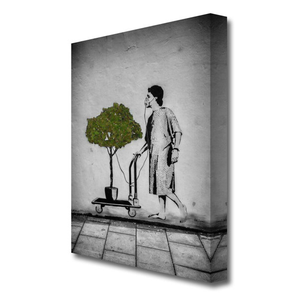 East Urban Home Oxygen Tree Banksy Canvas Print Wall Art by Banksy ...