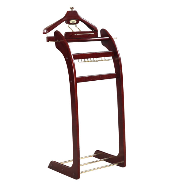 Alcott Hill® Messer Wood Freestanding Valet Stand & Reviews | Wayfair