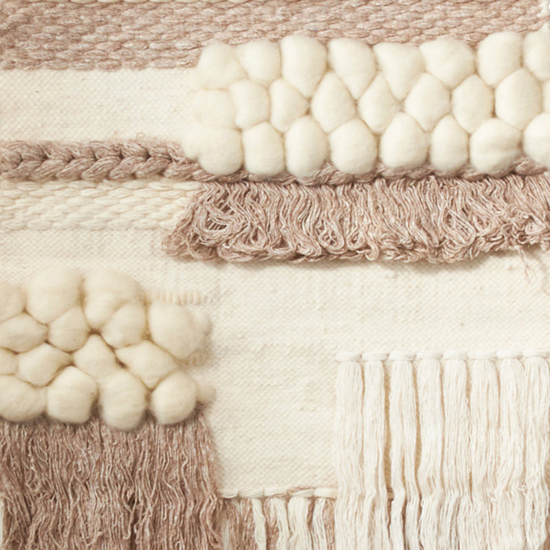 Dakota Fields Blended Fabric Fringed Design Woven with Rod Included ...