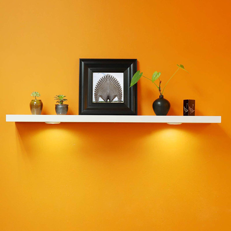 Metro Lane Elyria Floating Shelf with Lights | Wayfair.co.uk