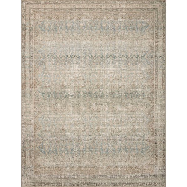 Angela Rose x Loloi Aubrey Jade / Natural Area Rug & Reviews | Wayfair