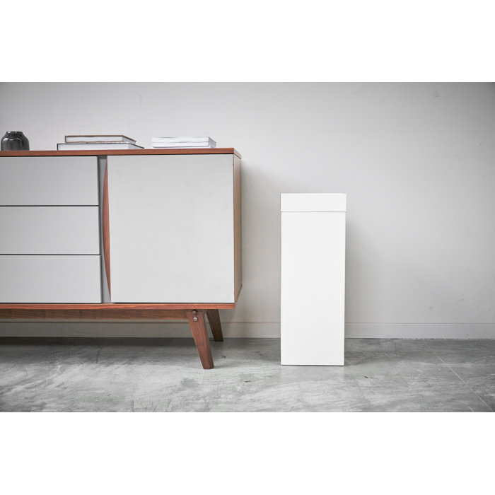 Yamazaki USA Tower Yamazaki Home Tall Trash Can 7.25 gallon Waste ...