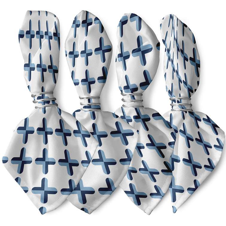 Ebern Designs Lado Polyester Geometric Square Napkin | Wayfair.co.uk