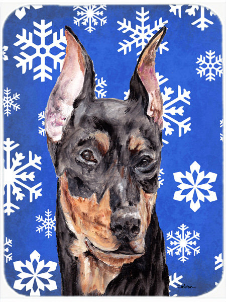 The Holiday Aisle Ashlynn German Pinscher Glass Cutting Board | Wayfair