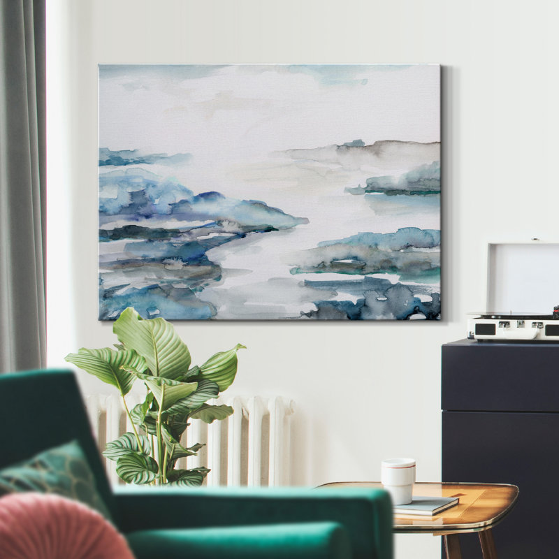 Ebern Designs Estuary II Framed On Canvas Print | Wayfair