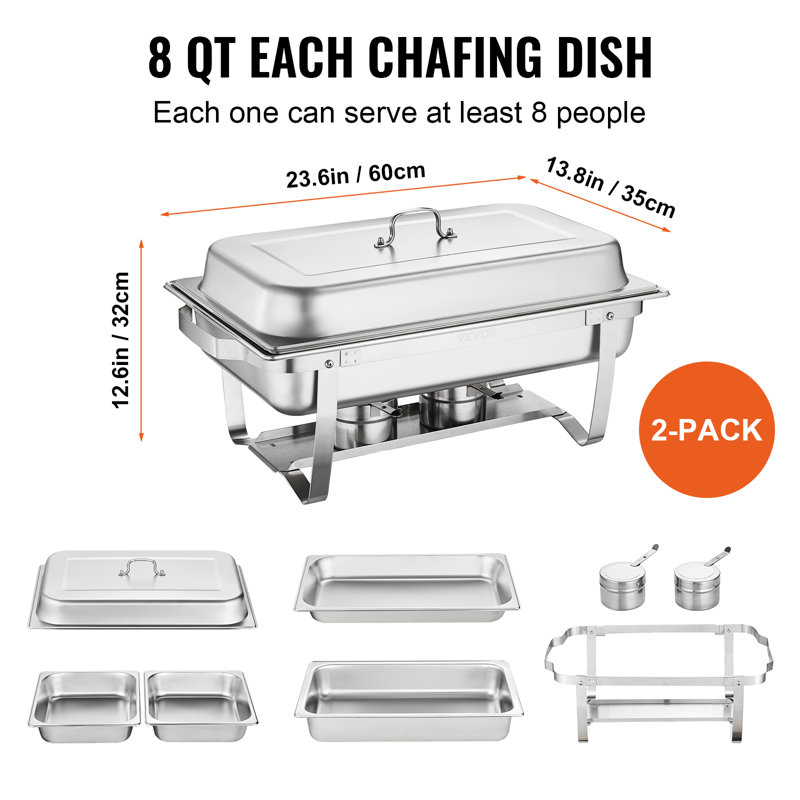 The Party Aisle™ 8 qt Chafing Dish | Wayfair