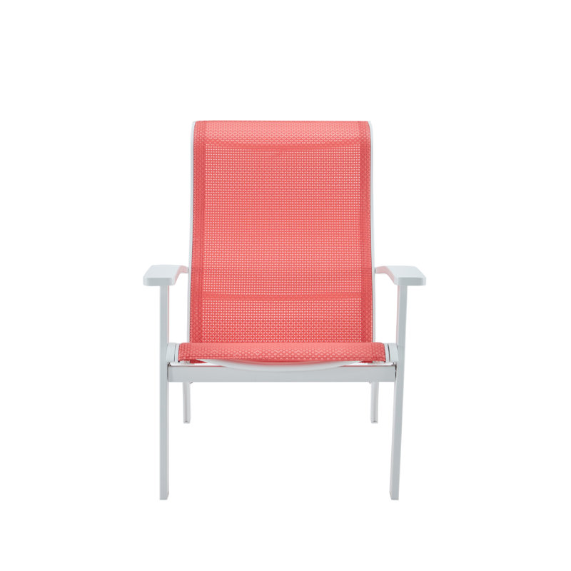 Ebern Designs Eillet Metal,Textilene Outdoor Adirondack Chair | Wayfair
