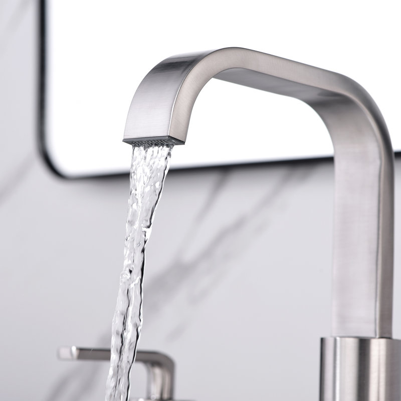 Luxier Widespread Faucet 2-handle Bathroom Faucet with Drain Assembly ...