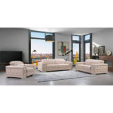Orren Ellis Yurith 3 - Piece Leather Living Room Set | Wayfair