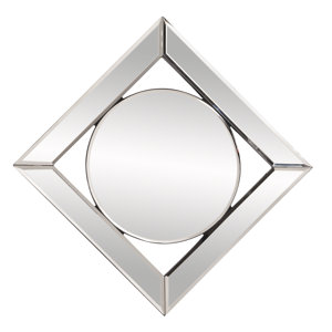 Red Barrel Studio® Square Glass Wall Mirror & Reviews | Wayfair