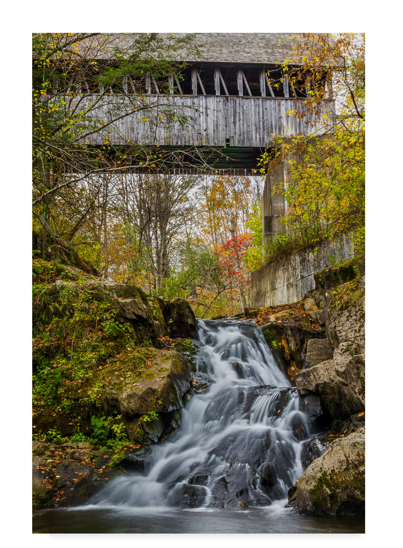 Millwood Pines Mill Bridge Waterfall by Brenda Petrella Photography Llc ...