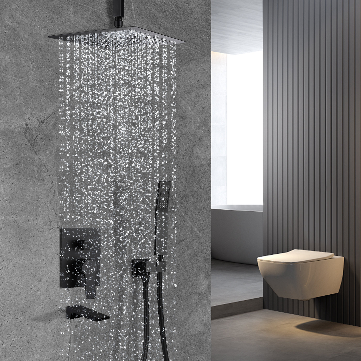 HHK HOME Shower System Wall Mounted | Wayfair