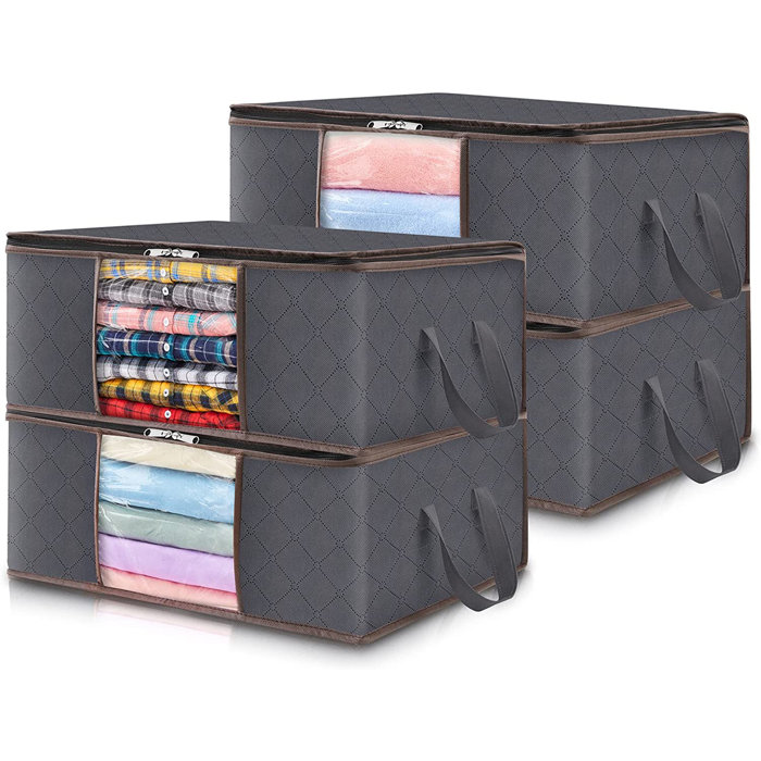 Rebrilliant Fabric Underbed Storage Set | Wayfair