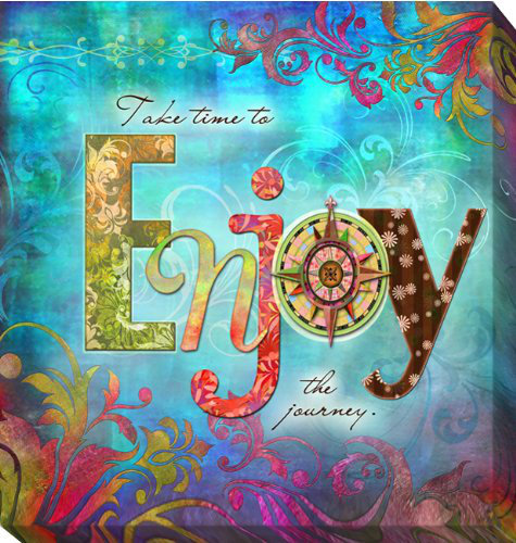 Artistic Home Gallery Enjoy by Connie Haley - Wrapped Canvas Graphic ...