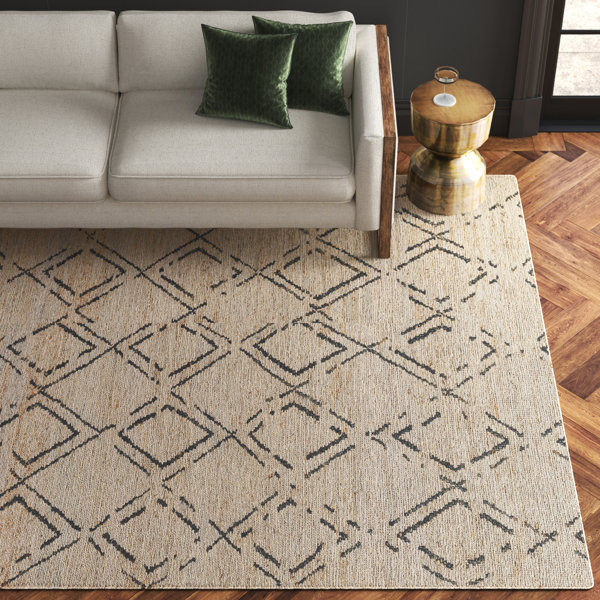 Pemberley Handmade Jute/Sisal Brown/Black Rug | Joss & Main