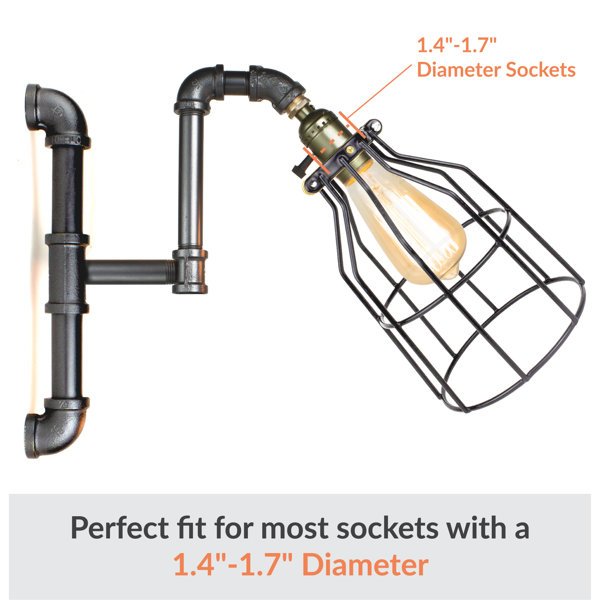 Newhouse Lighting Metal Lamp Guard 1-Light Kitchen Island Pendant ...