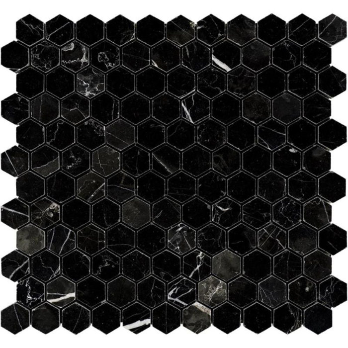 Tile & Mosaic Depot 1" x 1" Marble Honeycomb Mosaic Wall & Floor Tile ...
