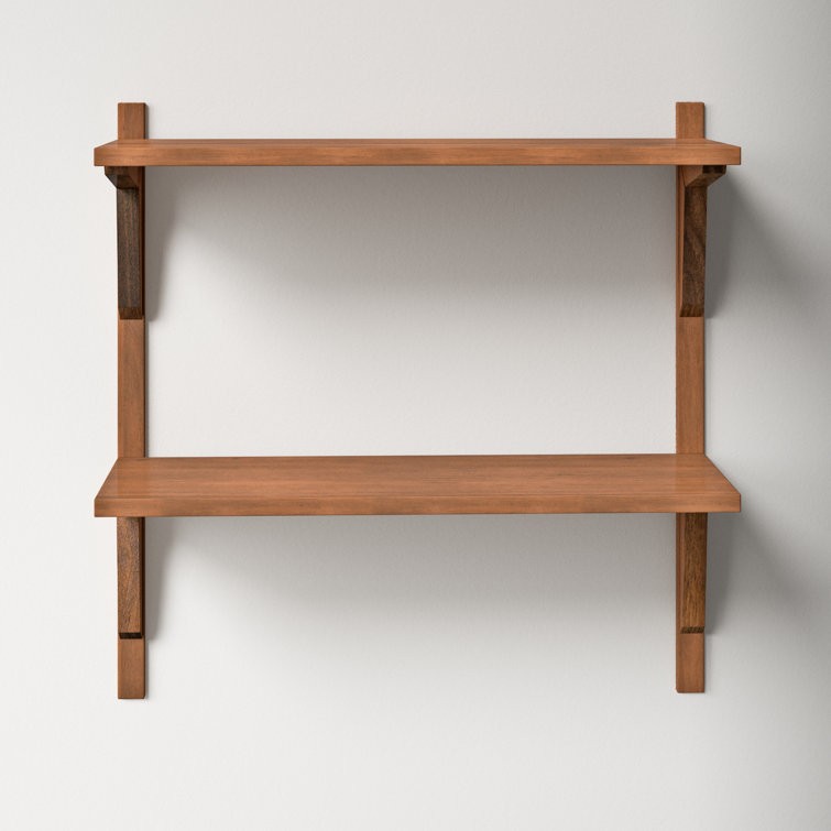 Baez Poplar Solid Wood Wall Shelf & Reviews | AllModern