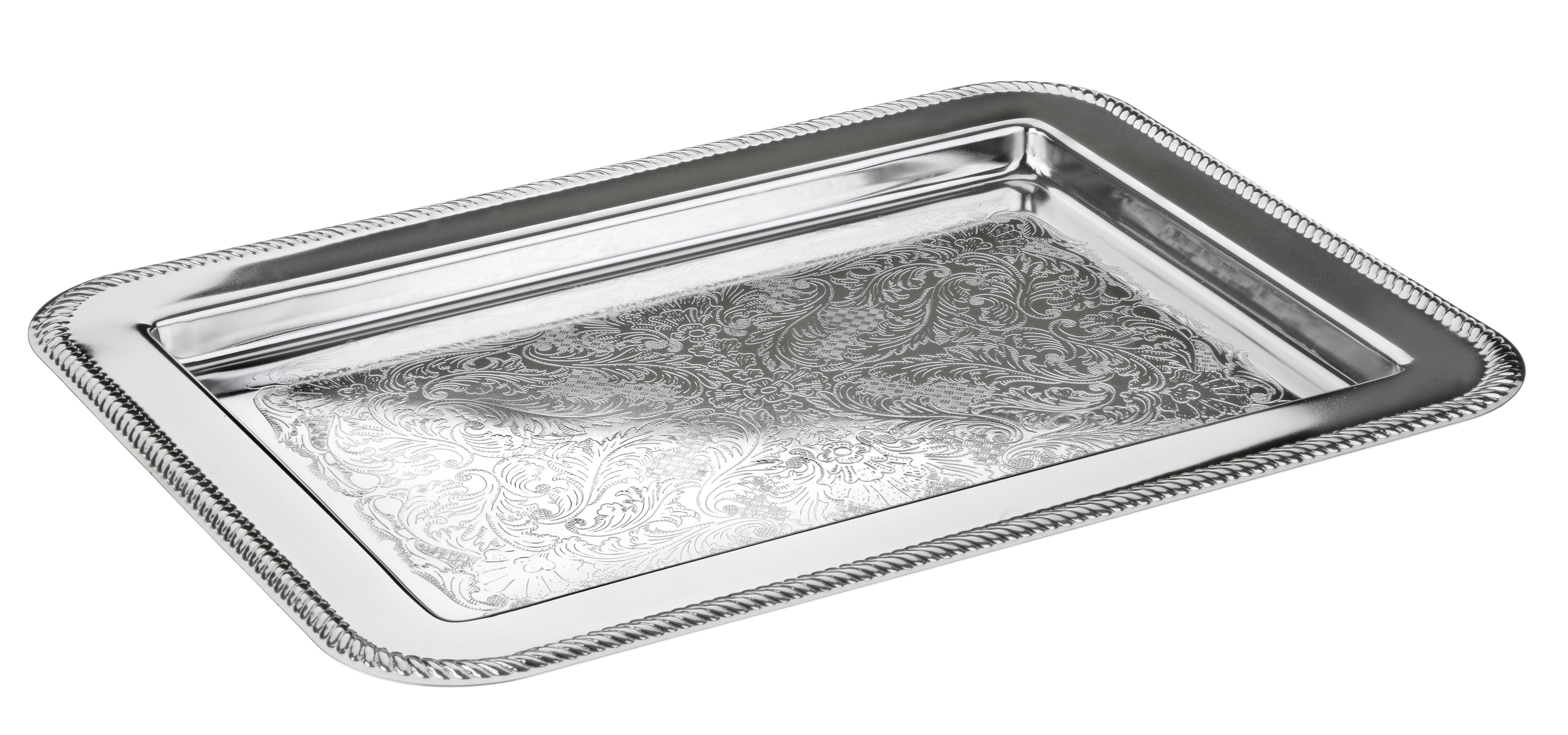 Corbell Silver Company Queen Anne Silver Plated Tray | Wayfair