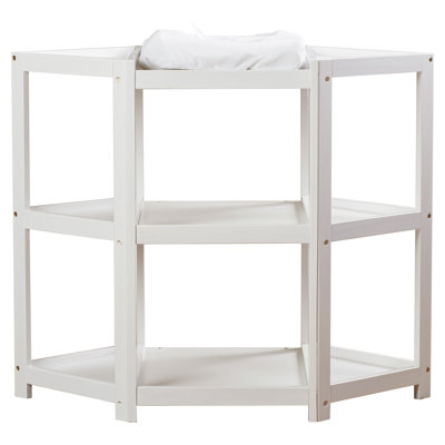 Zoomie Kids Carner Diaper Corner Baby Changing Table with Pad & Reviews ...