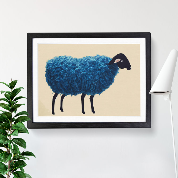Brambly Cottage Fluffy Sheep - Picture Frame Painting | Wayfair.co.uk