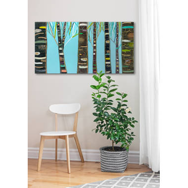 GreenBox Art Birch Tree Woods by Eli Halpin - Wrapped Canvas Print ...