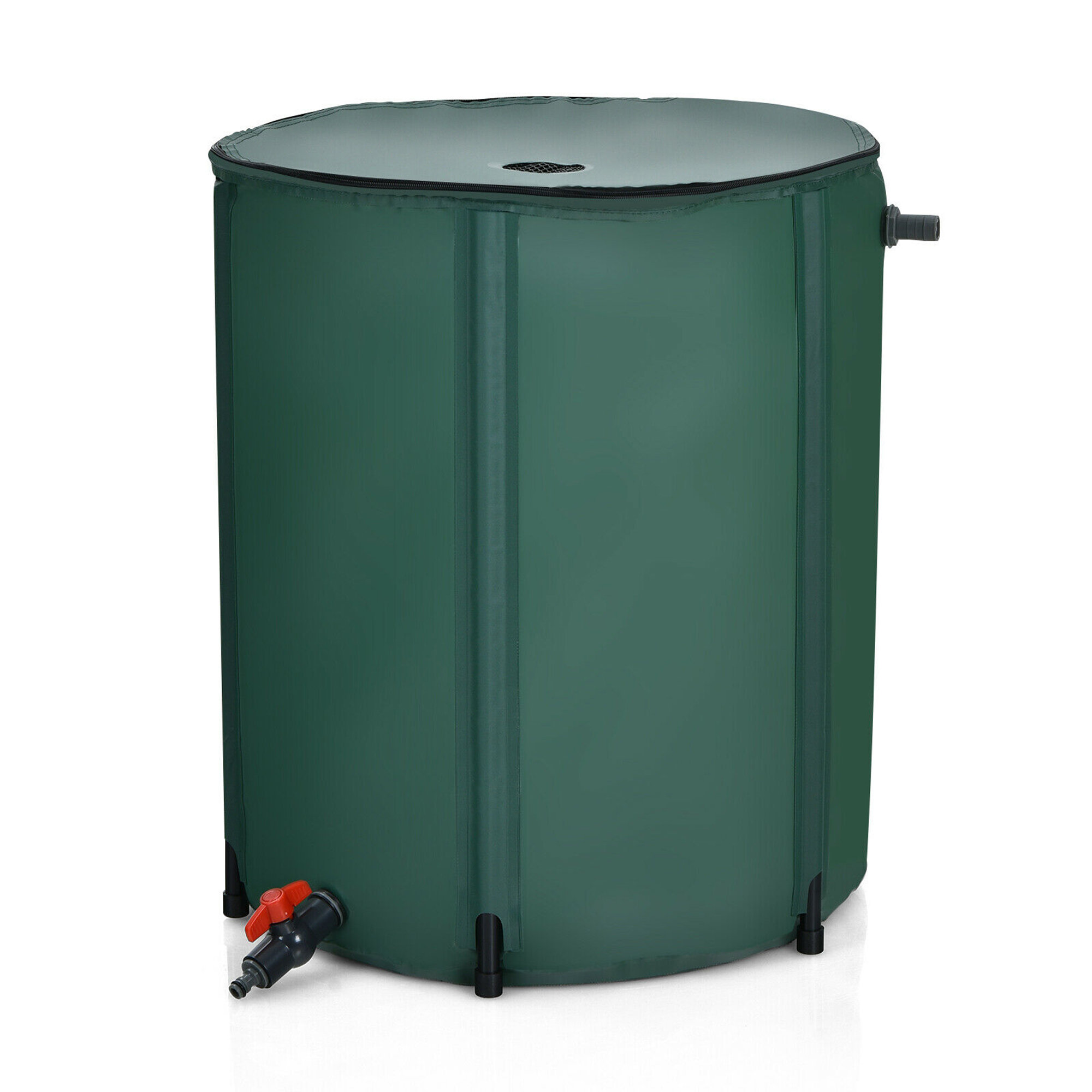 Gymax 60 Gallons Gal. Weather Resistant Plastic Foldable Drainable Rain ...